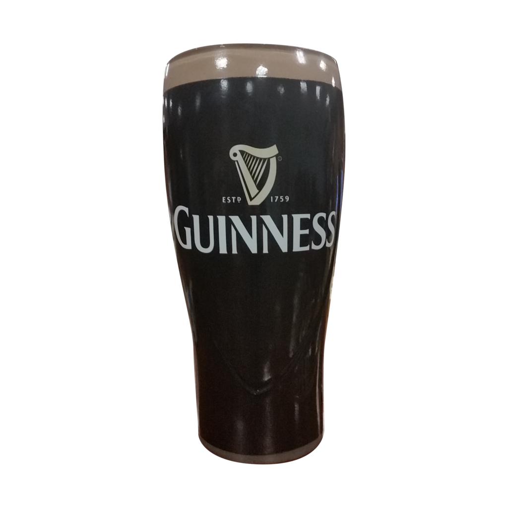 Guinness Molded Pint Glass GAP Promo Guinness Molded Pint Glass GAP Promo